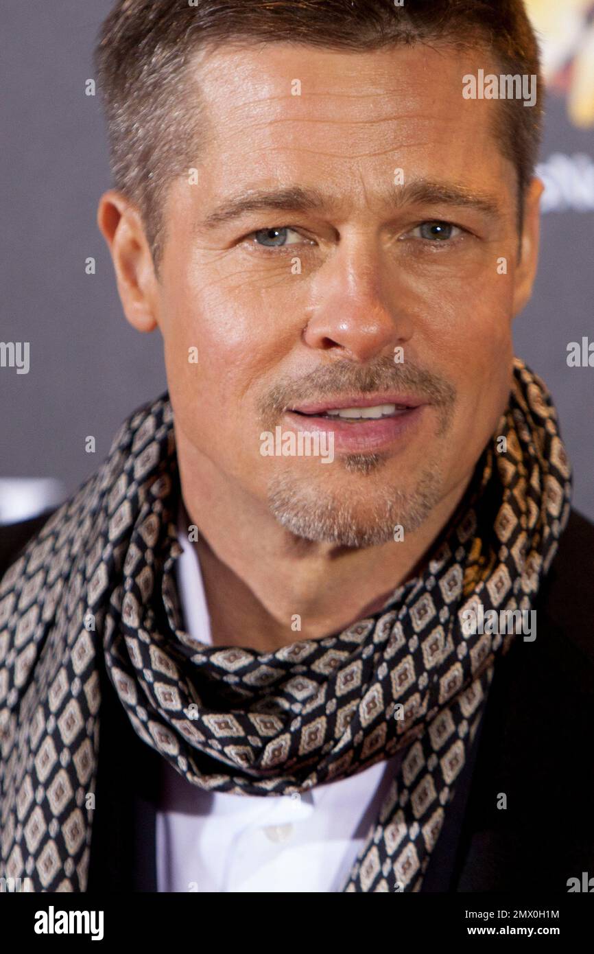 US actor Brad Pitt poses for photographers during a photocall for the ...