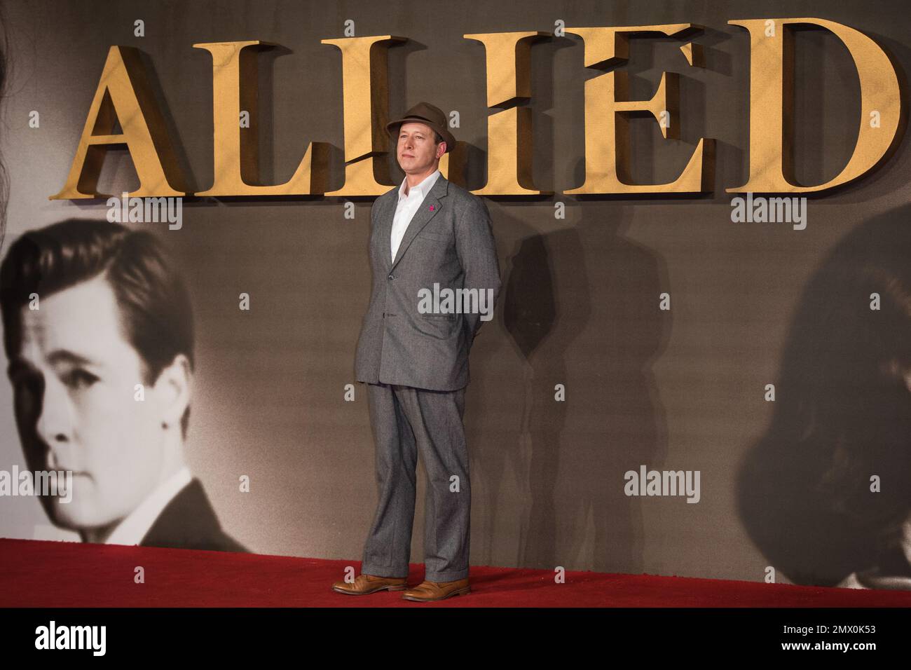 Daniel Betts poses for photographers upon arrival at the premiere of ...