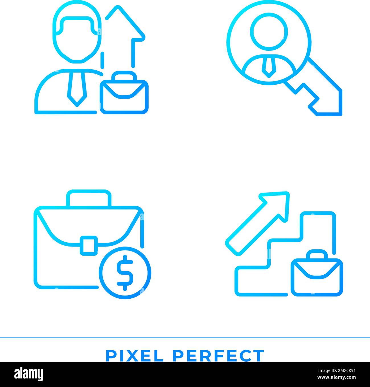 Career opportunities pixel perfect gradient linear vector icons set Stock Vector Image & Art - Alamy