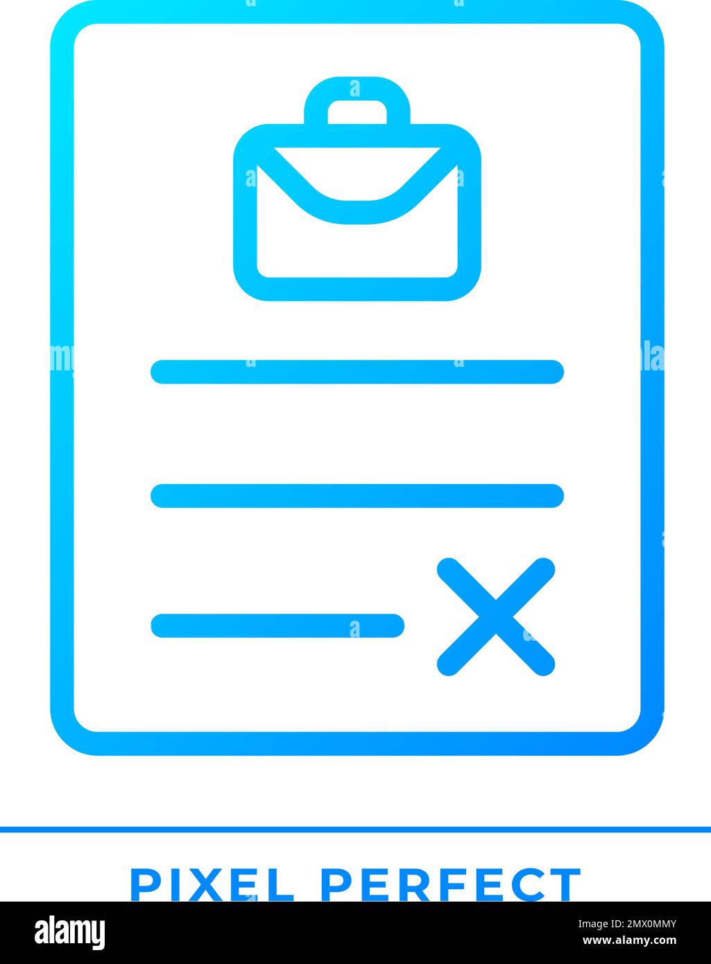 Employment contract pixel perfect gradient linear vector icon Stock Vector Image & Art - Alamy