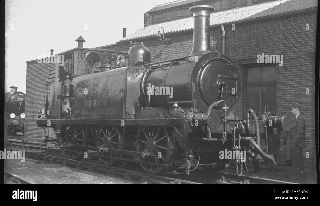 A1X class 0-6-0T No.32635 bearing restored LBSCR livery and lettered ...