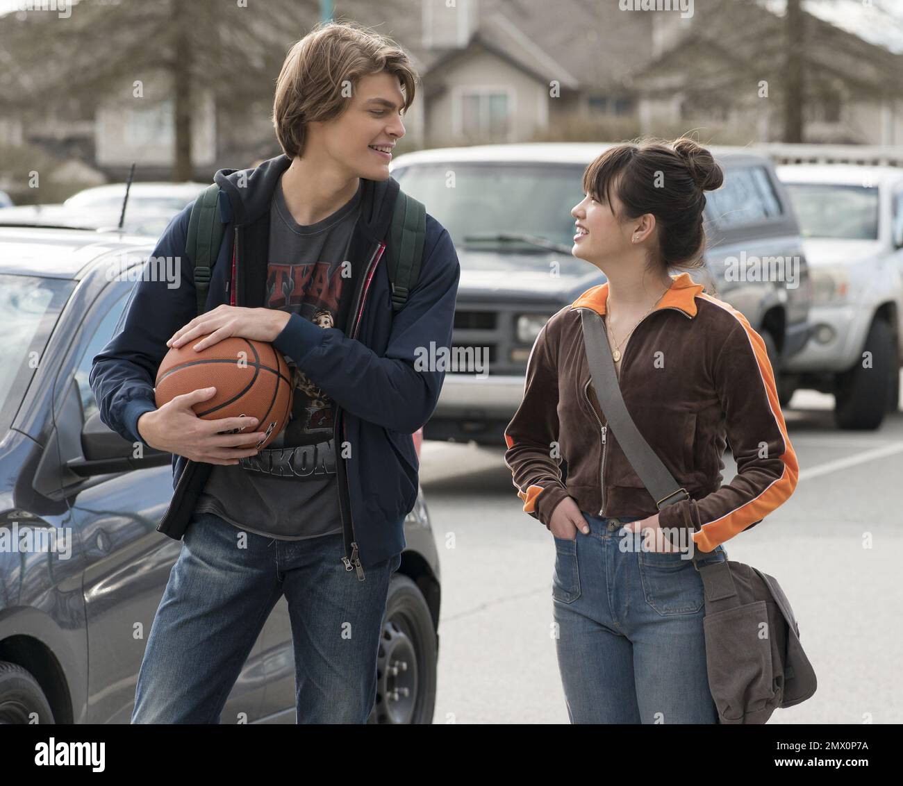 Prom Pact film Blake Draper & Peyton Elizabeth Lee Stock Photo - Alamy
