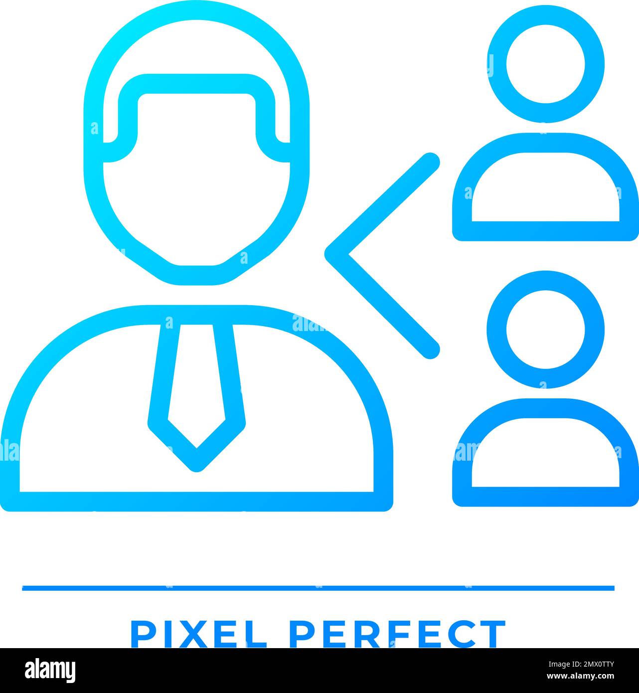 Employee referral pixel perfect gradient linear vector icon Stock Vector Image & Art - Alamy