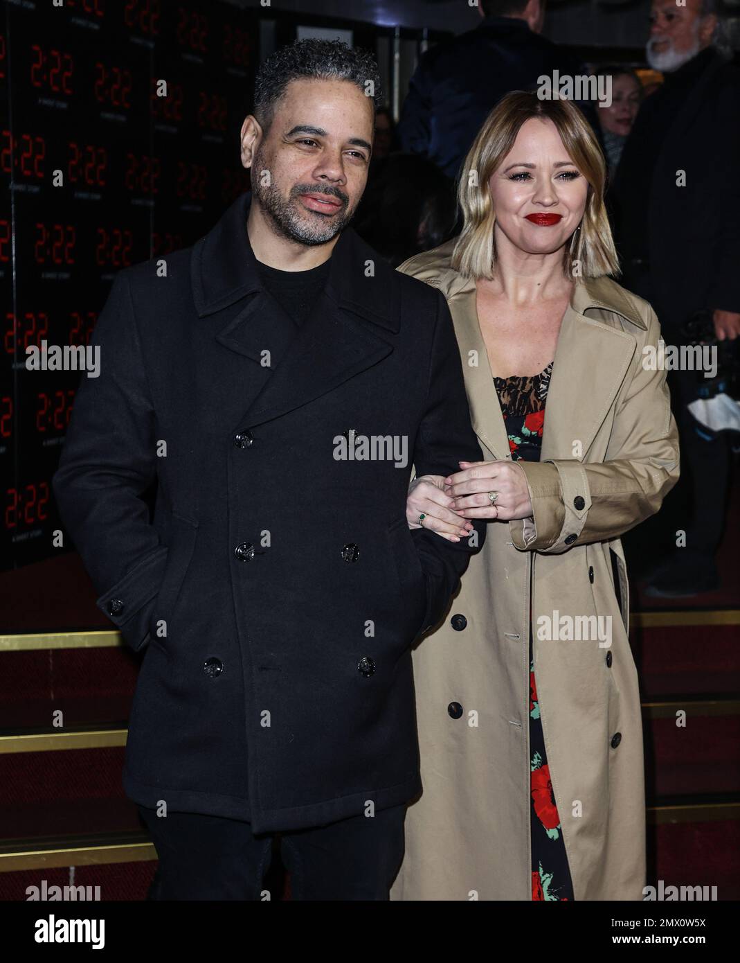 London, UK. 01st Feb, 2023. Justin Scott and Kimberley Walsh attend a ...