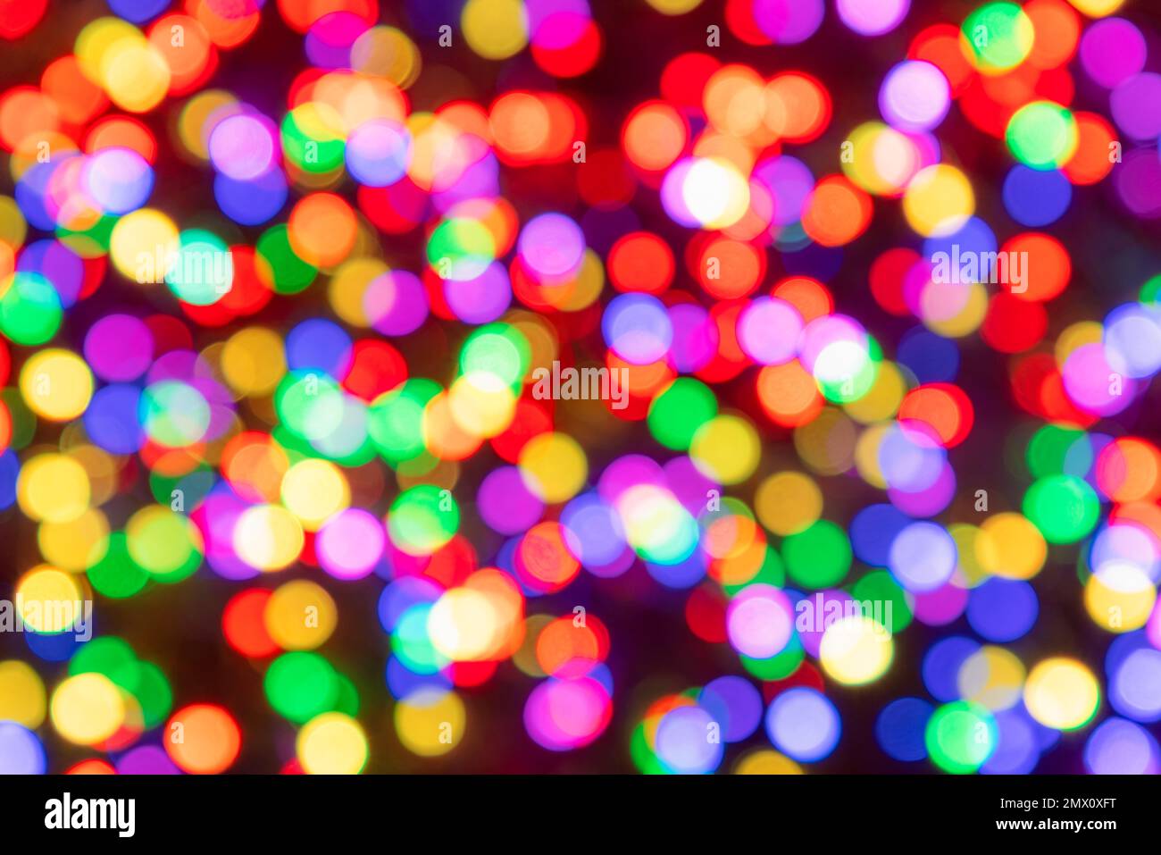 Abstract rainbow colours blurred light circles whith bokeh effect on on ...