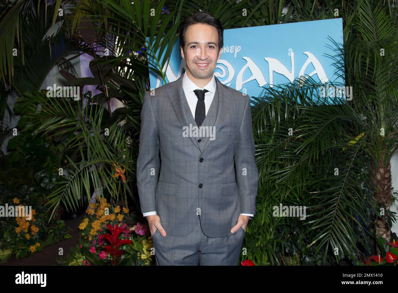 Lin-Manuel Miranda poses for photographers upon arrival at a UK Gala ...