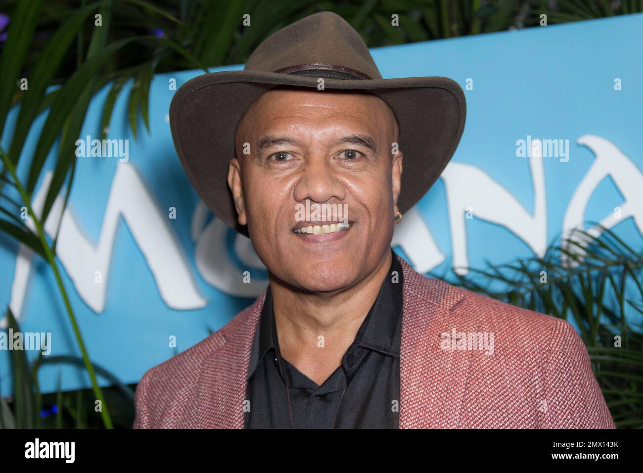 Composer Opetaia Foa'i poses for photographers upon arrival at a UK ...