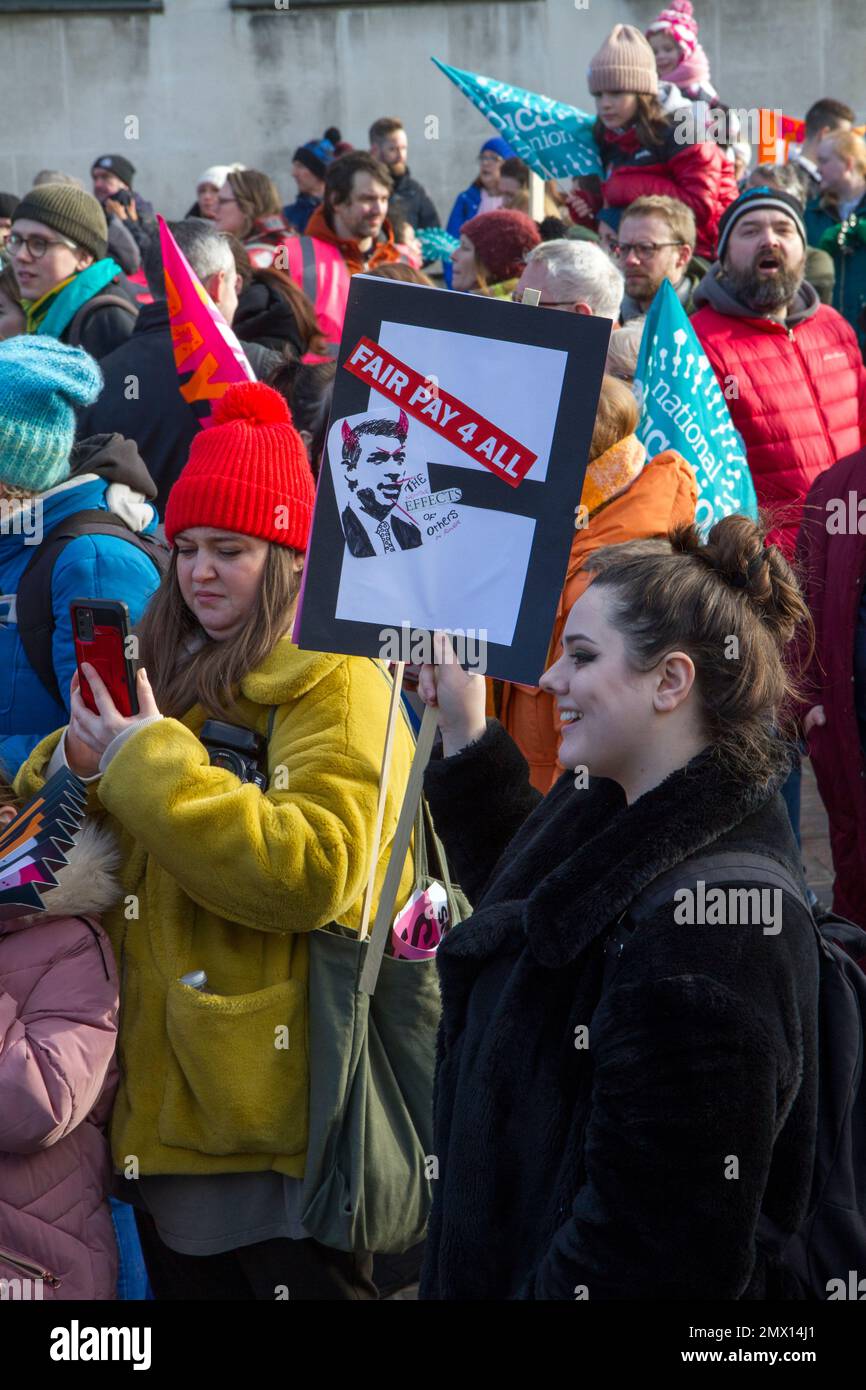 Union strike placard uk hi-res stock photography and images - Alamy