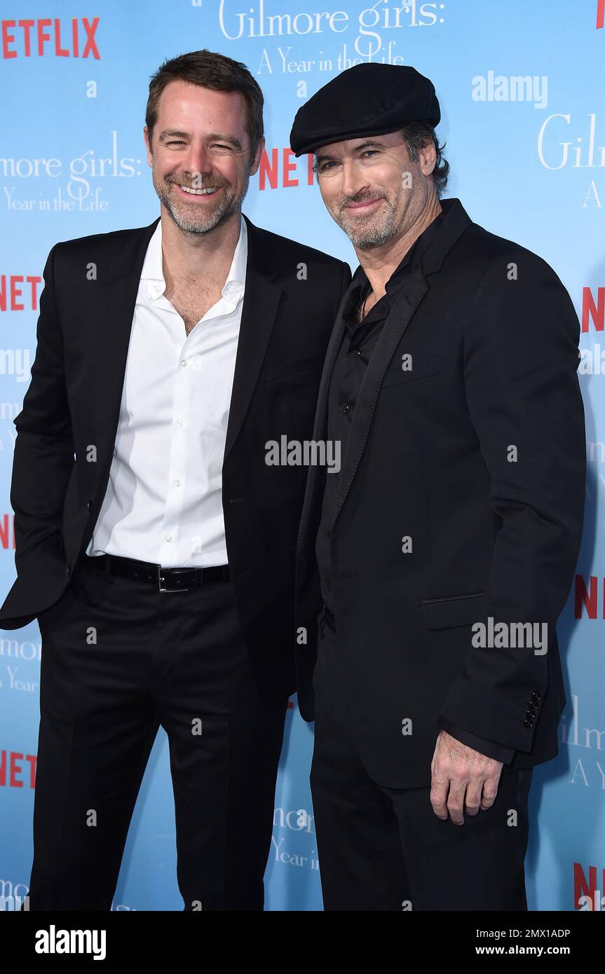 Scott Patterson and David Sutcliffe arrives at the premiere of "Gilmore ...