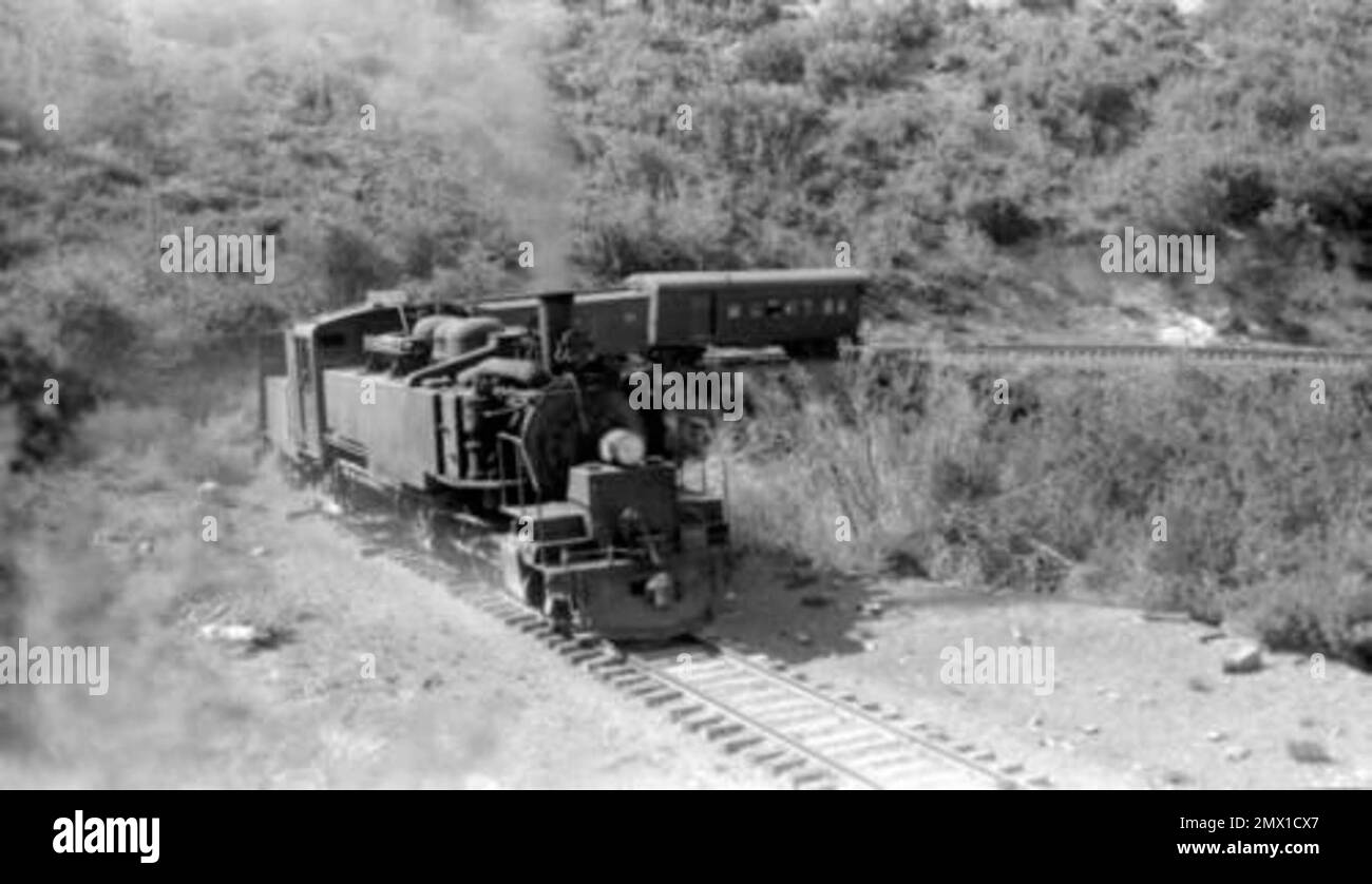Uintah Railway narrow gauge train engine No 50, 2-6-6-2 Stock Photo - Alamy