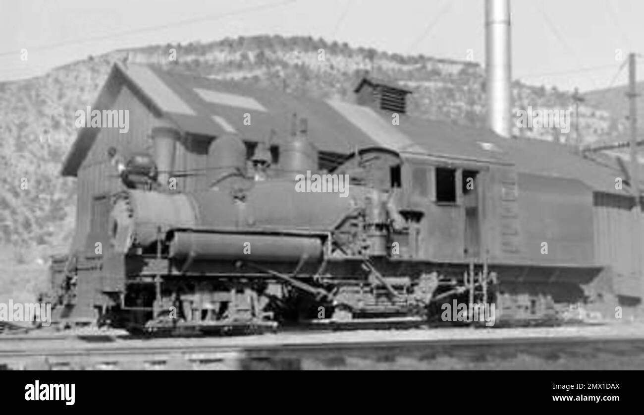 Uintah Railway narrow gauge locomotive engine No 7 Stock Photo - Alamy