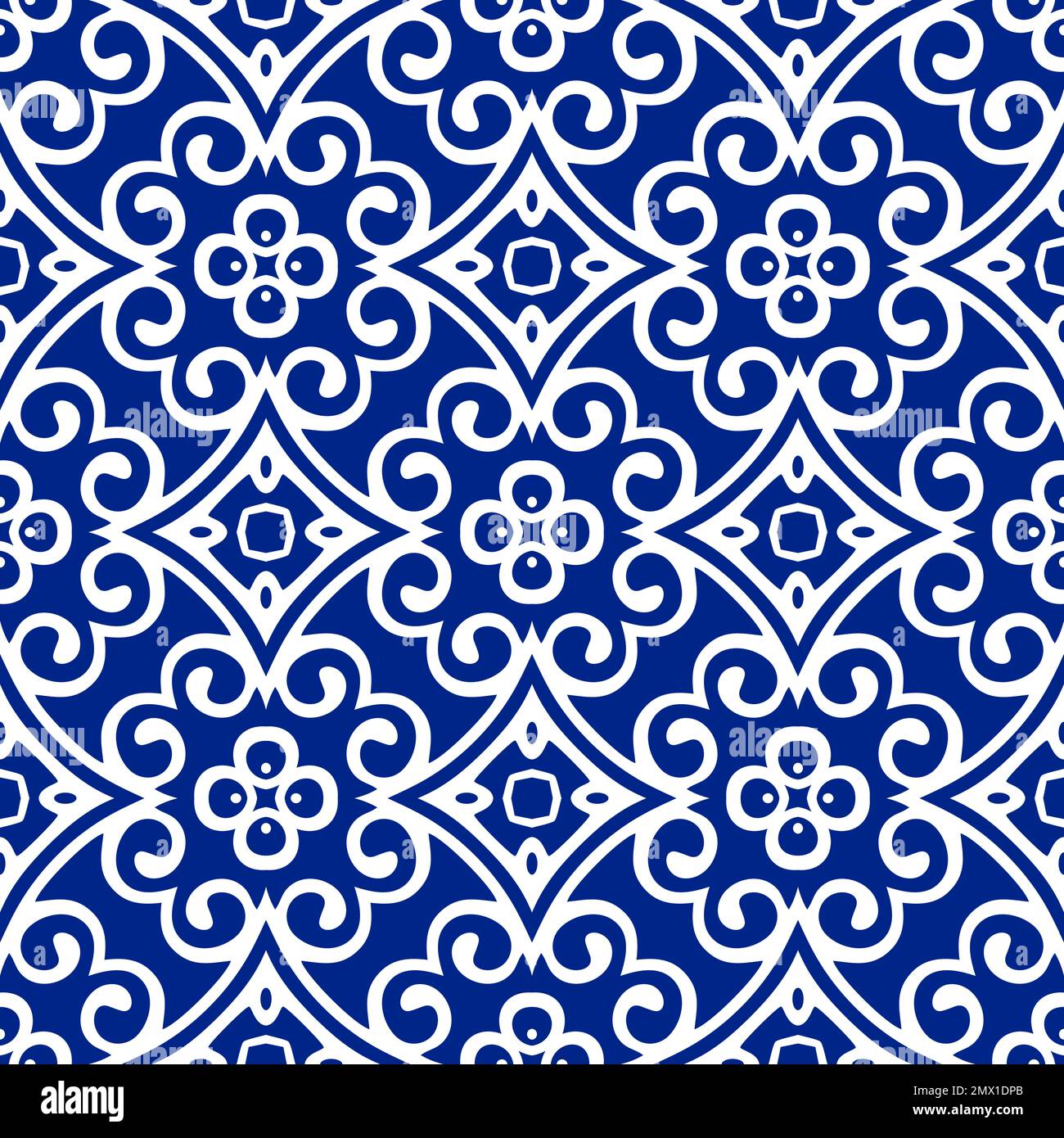 Stylized motifs in blue hi-res stock photography and images - Alamy