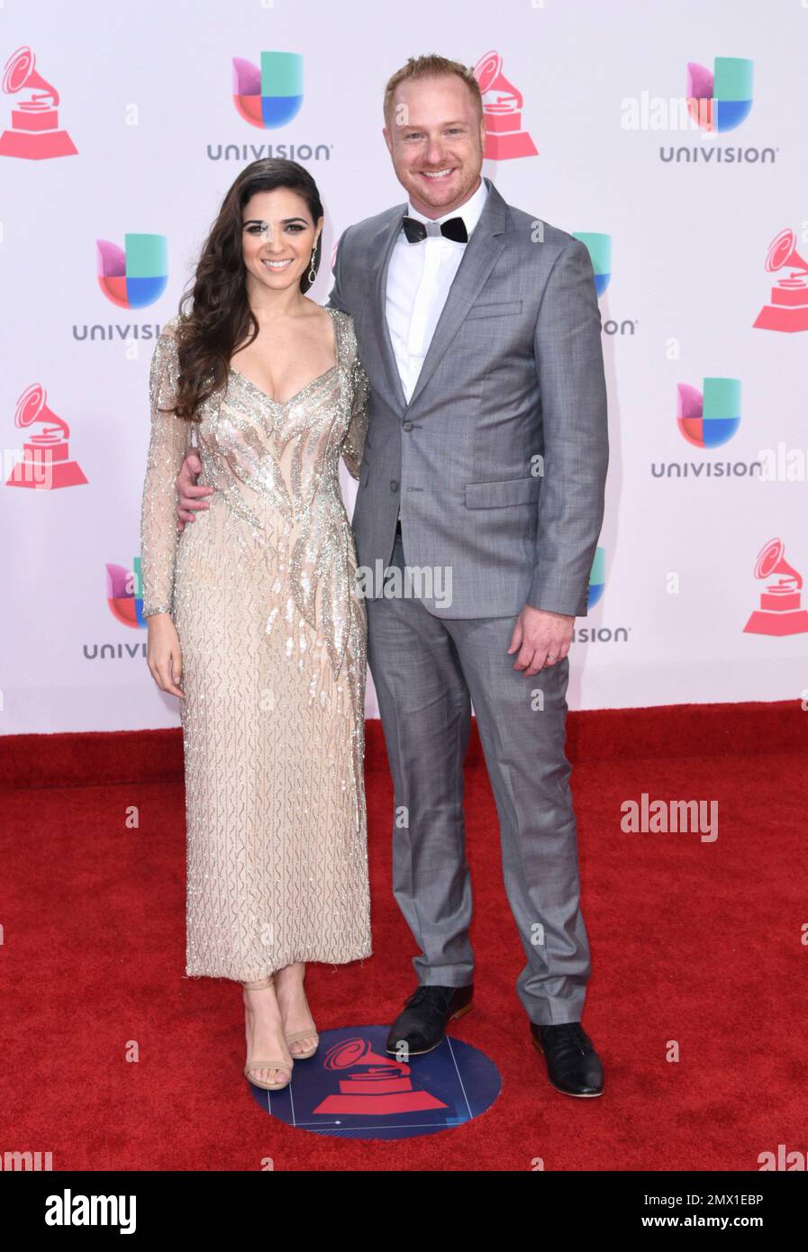 Felipe Tichauer, right, arrives at the 17th annual Latin Grammy Awards ...