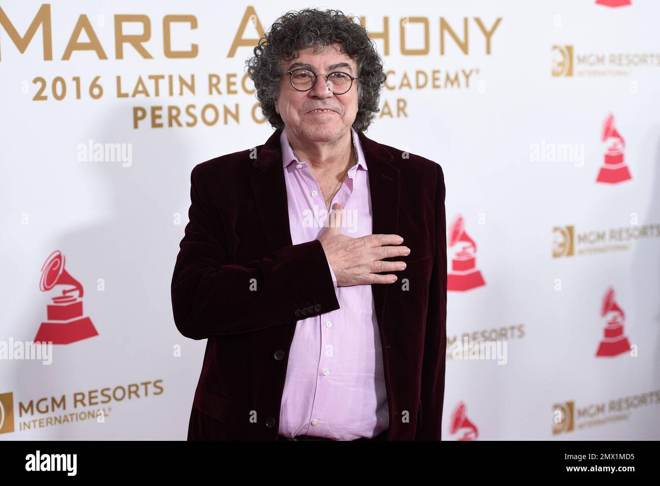 Piero arrives at the Latin Recording Academy Person of the Year Tribute ...