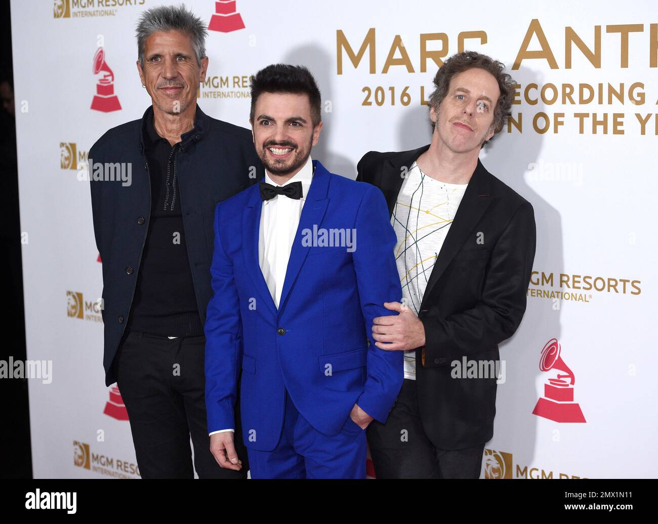 Musical group Meteoros, from left, Cachorro Lopez, Ale Sergi and Didi ...