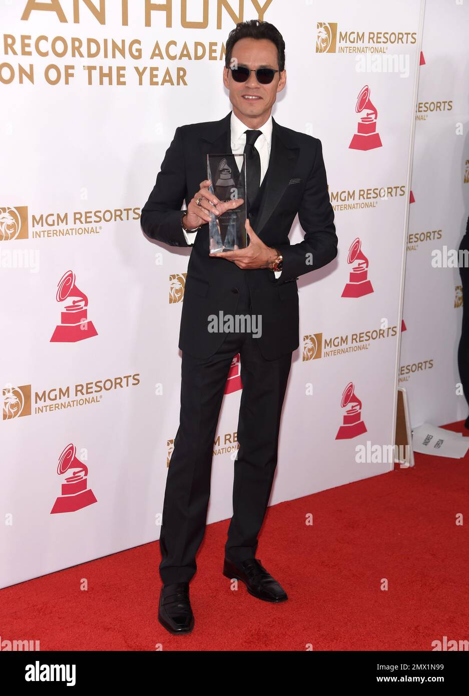 Marc Anthony arrives at the Latin Recording Academy Person of the Year ...