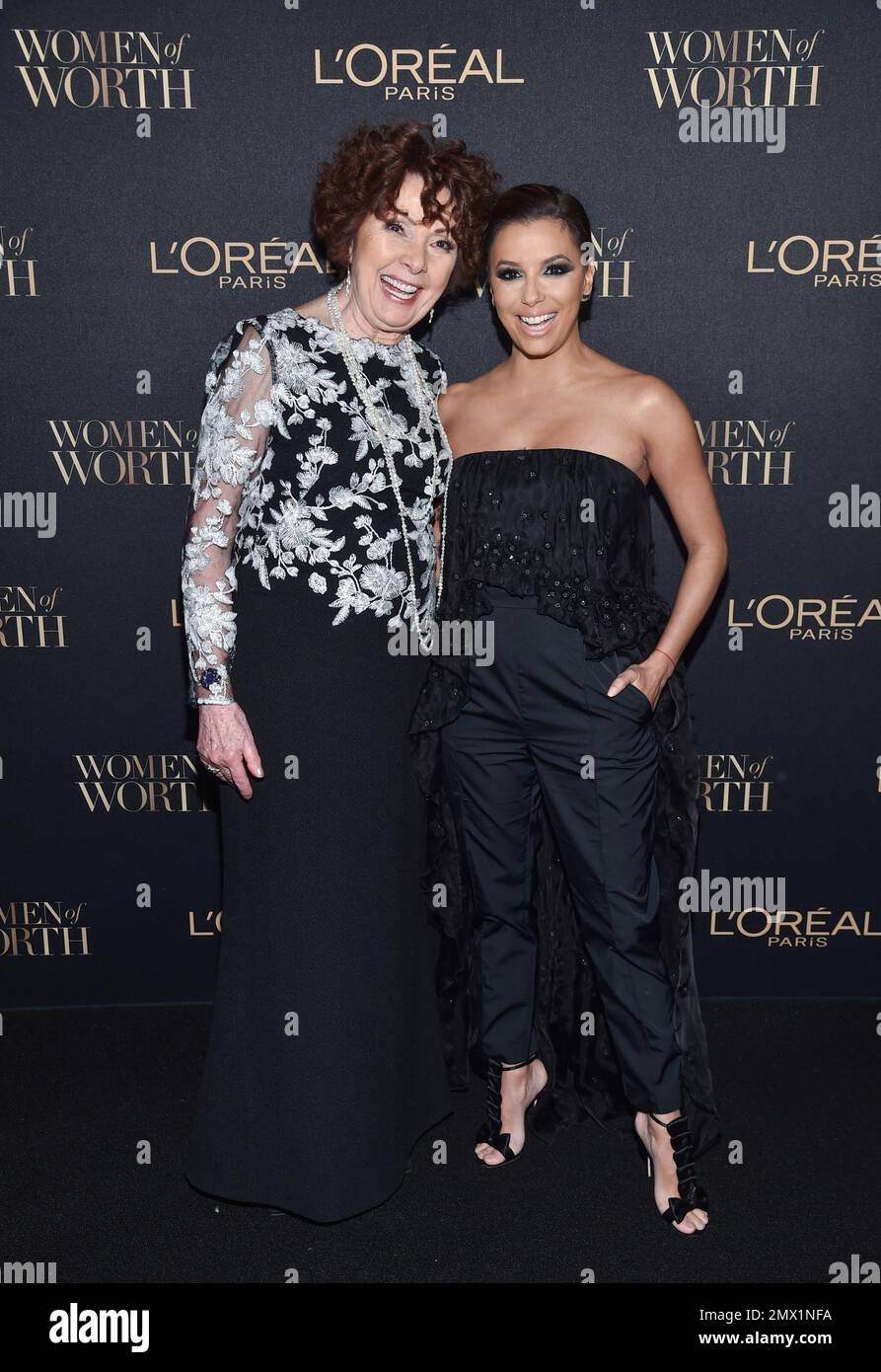 Honoree Sandra Gunn, left, and actress Eva Longoria attend the 2016 L ...