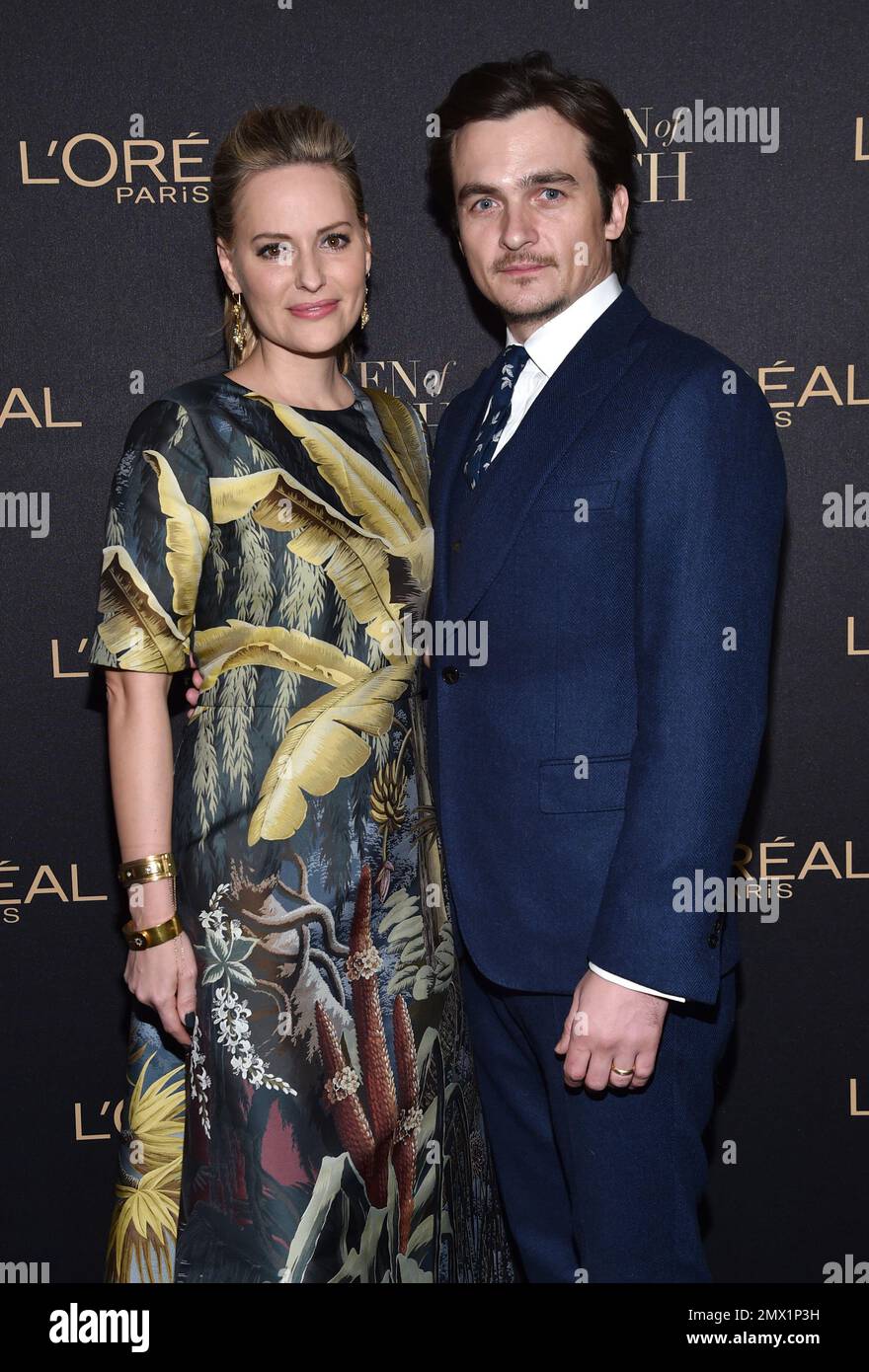 Aimee Mullins, left, and Rupert Friend attend the 2016 L'Oreal Women of ...