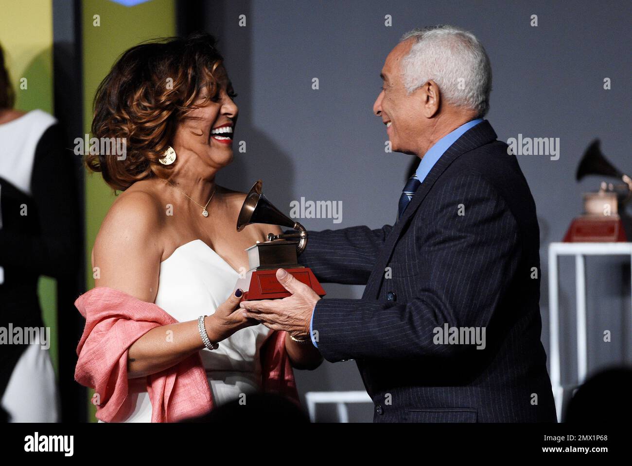 CORRECTS DATE TO NOV. 16 - Honoree Rafael Solano Sanchez, right ...
