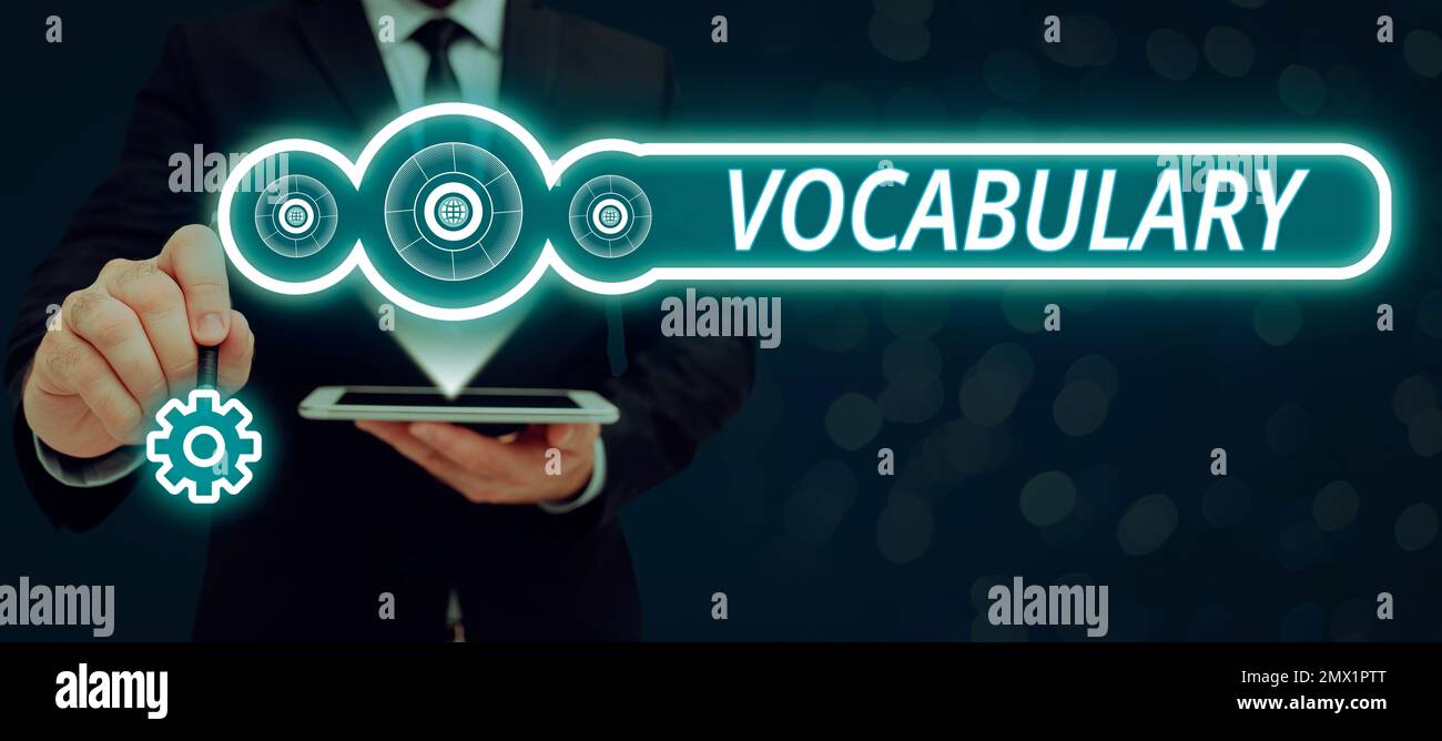 Text showing inspiration Vocabulary. Business approach collection of ...