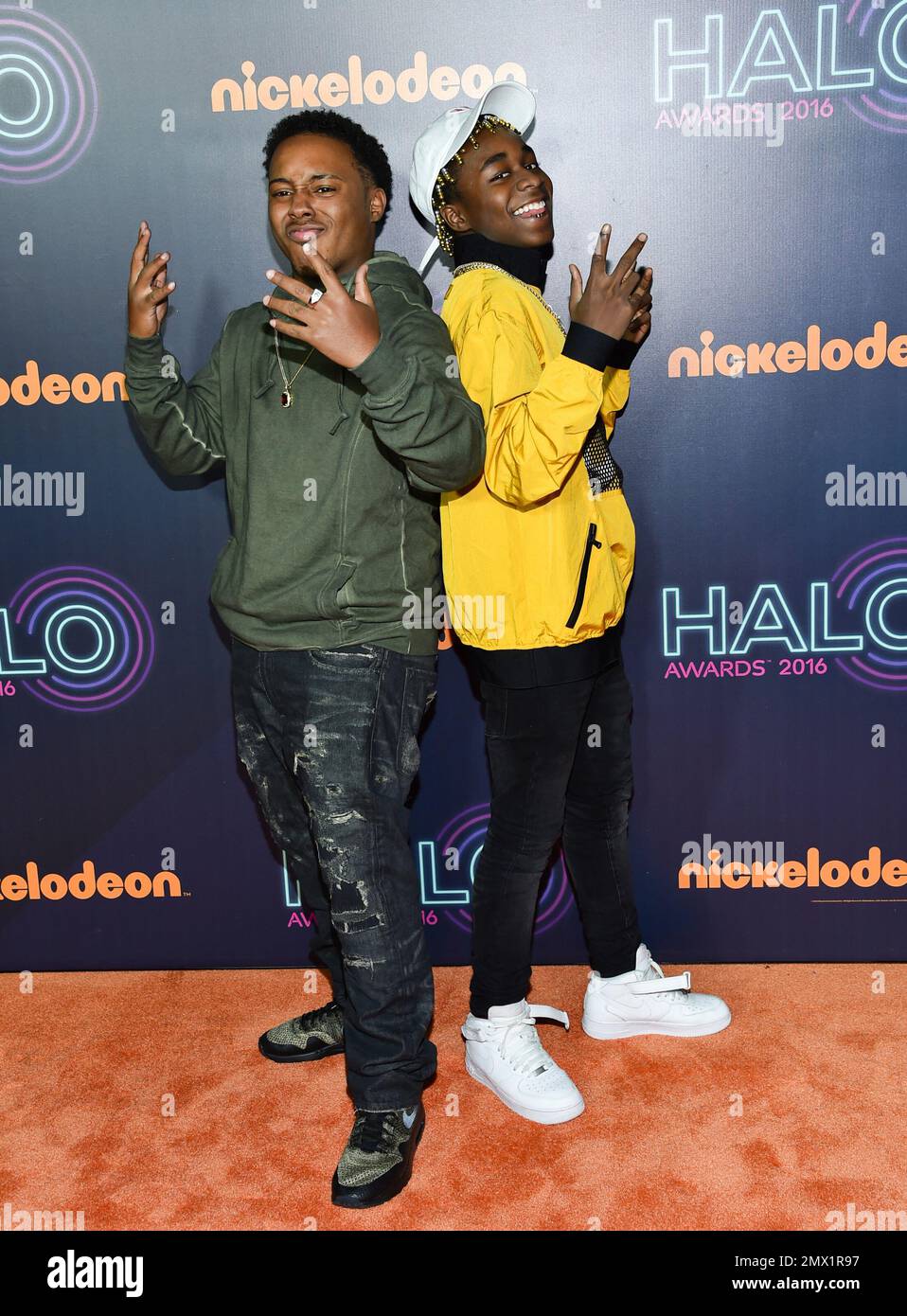 Detroit rap duo Zayion McCall, left, and Zay Hilfigerrr attend the 2016 ...