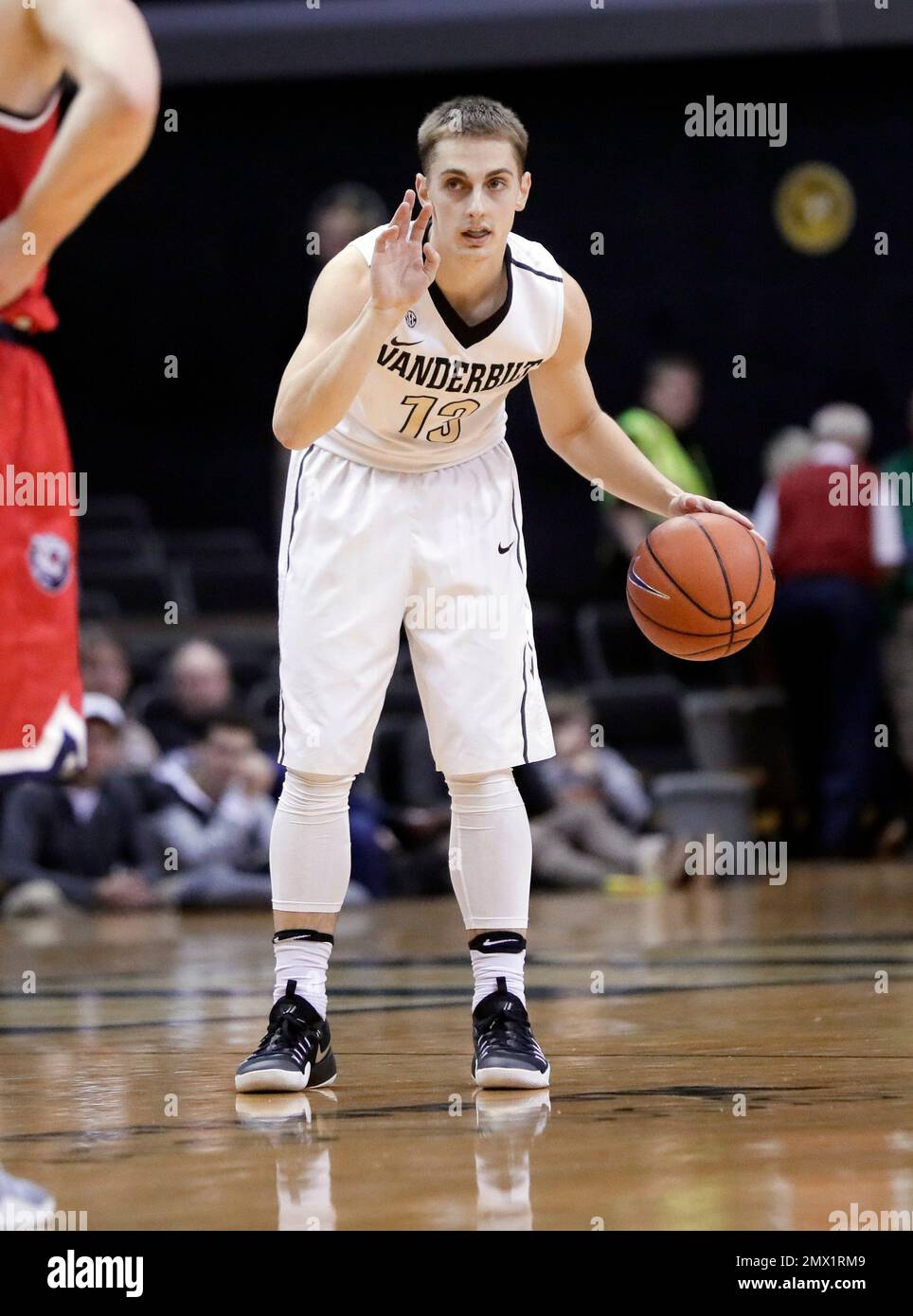 Vanderbilt guard Riley LaChance plays against Belmont in the second ...
