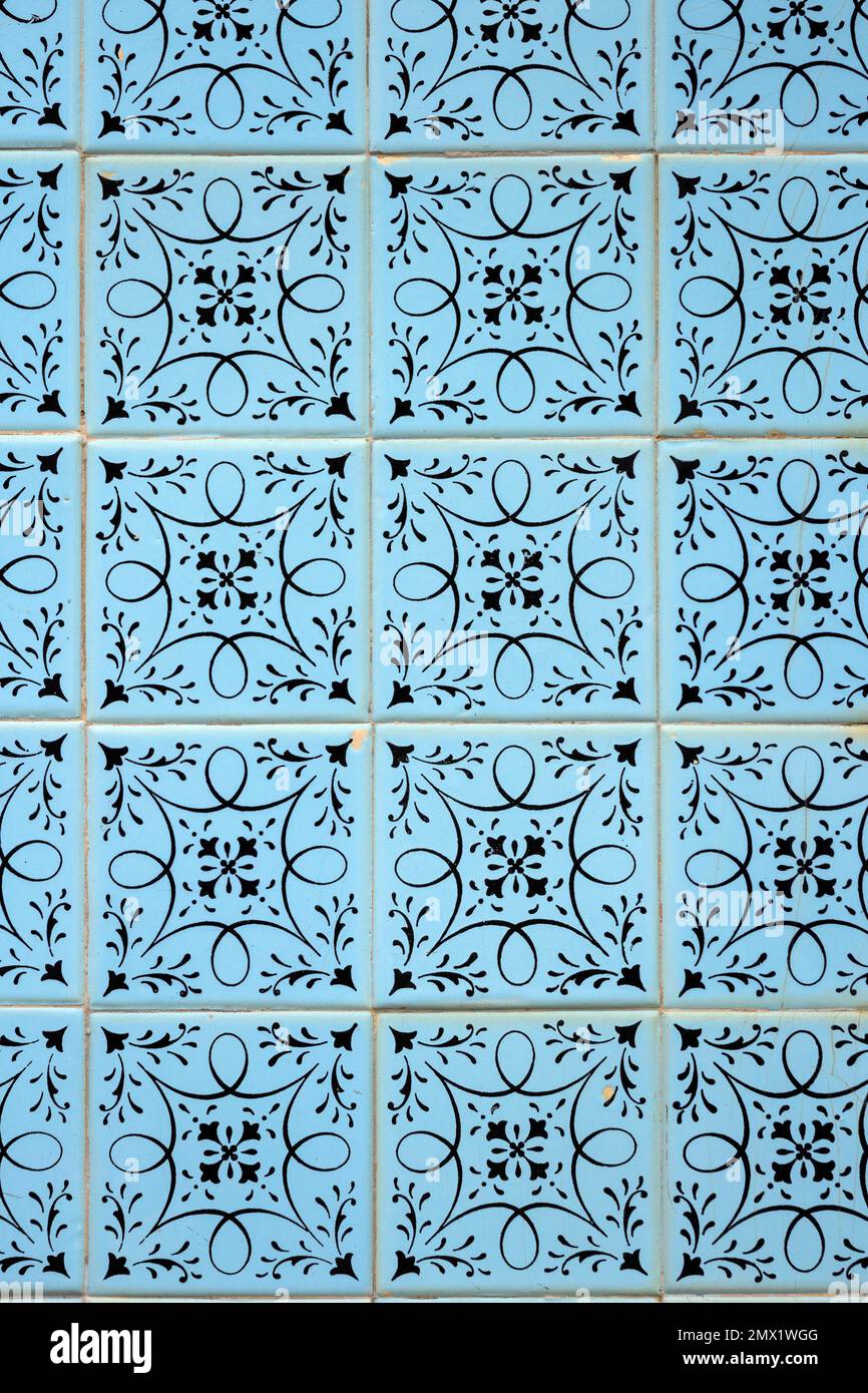 Beuatiful Azulejo tile design, typical of Portuguese historical ...