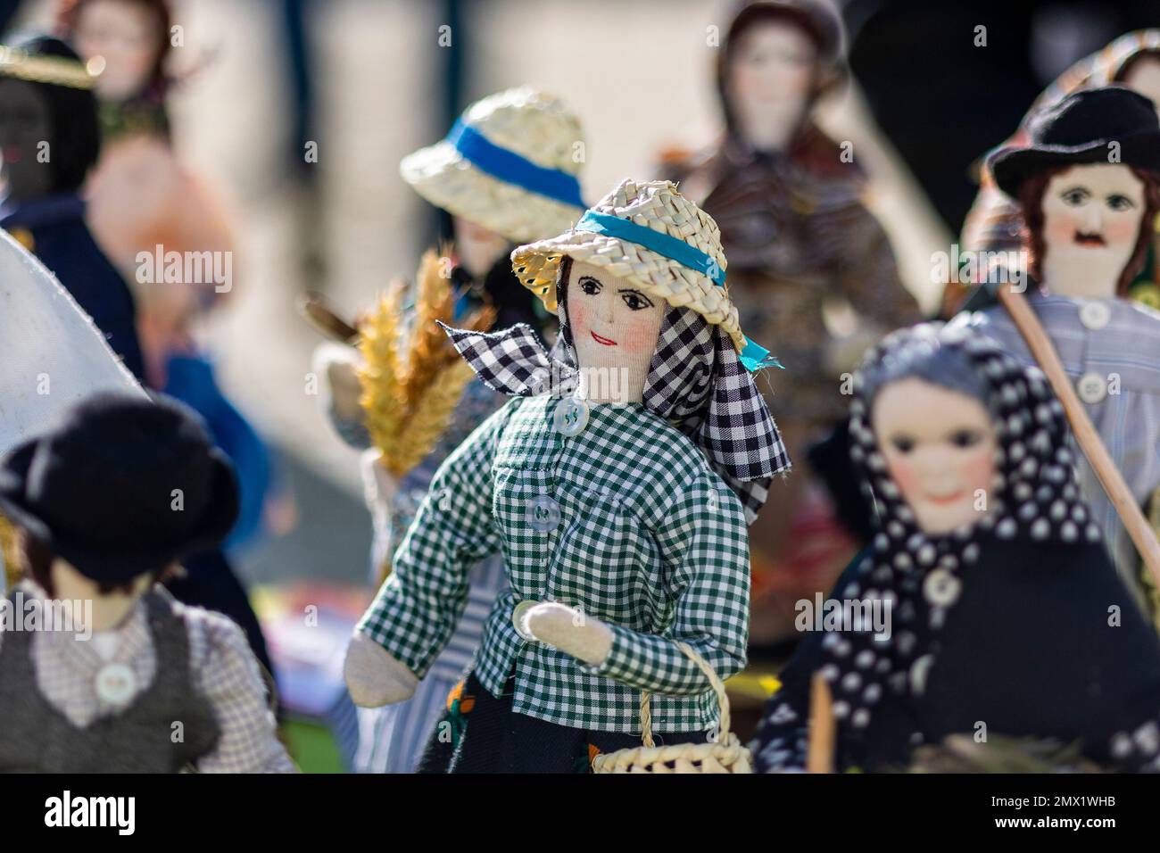 Beautiful typical handcrafted dolls of Portuguese figures from the ...