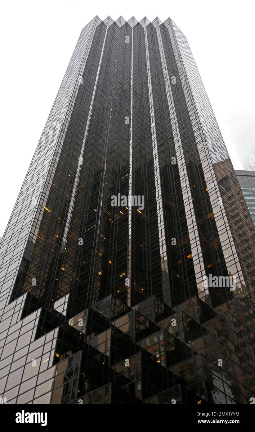 Trump Tower, a 58-story skyscraper that is home to President-elect ...