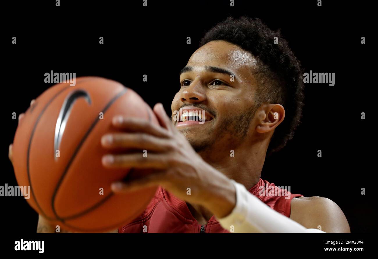 Iowa State guard Nick Weiler-Babb warms up before an NCAA college ...