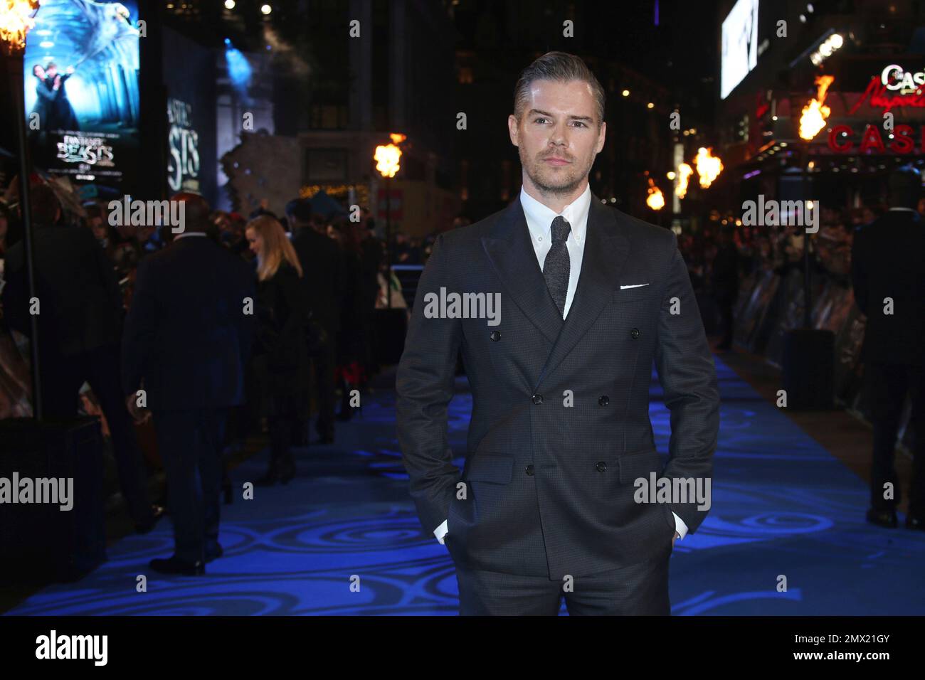 Actor Josh Cowdery poses for photographers upon arrival at the premiere ...