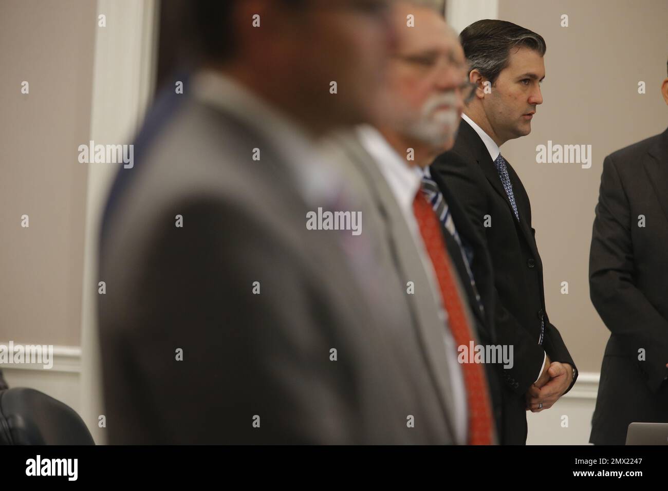 Former North Charleston police officer Michael Slager, stands at his ...