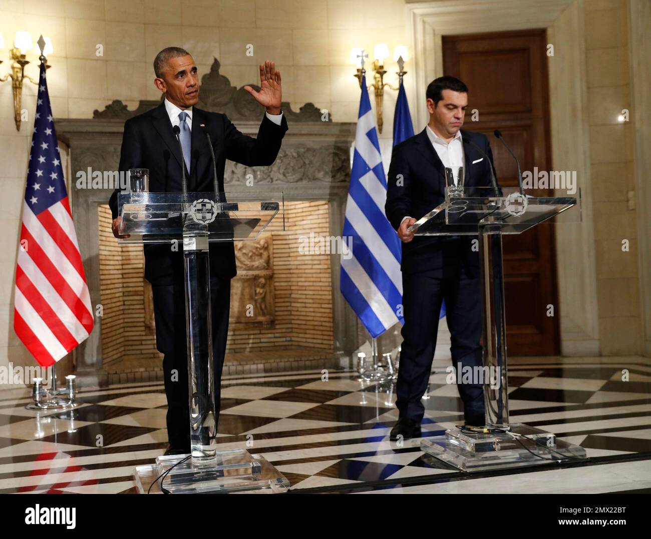 President Barack Obama and Greek Prime Minister Alexis Tsipras ...