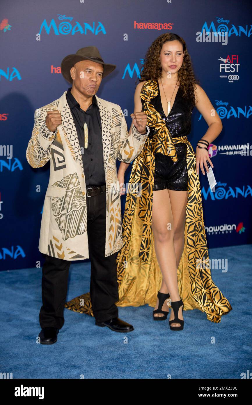 Te Vaka arrive at the 2016 AFI Fest - "Moana" World Premiere at El ...