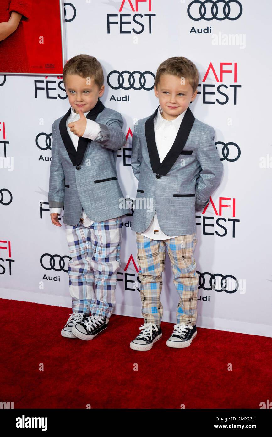 Aiden and Brody Weinberg arrive at the 2016 AFI Festival "Jackie ...