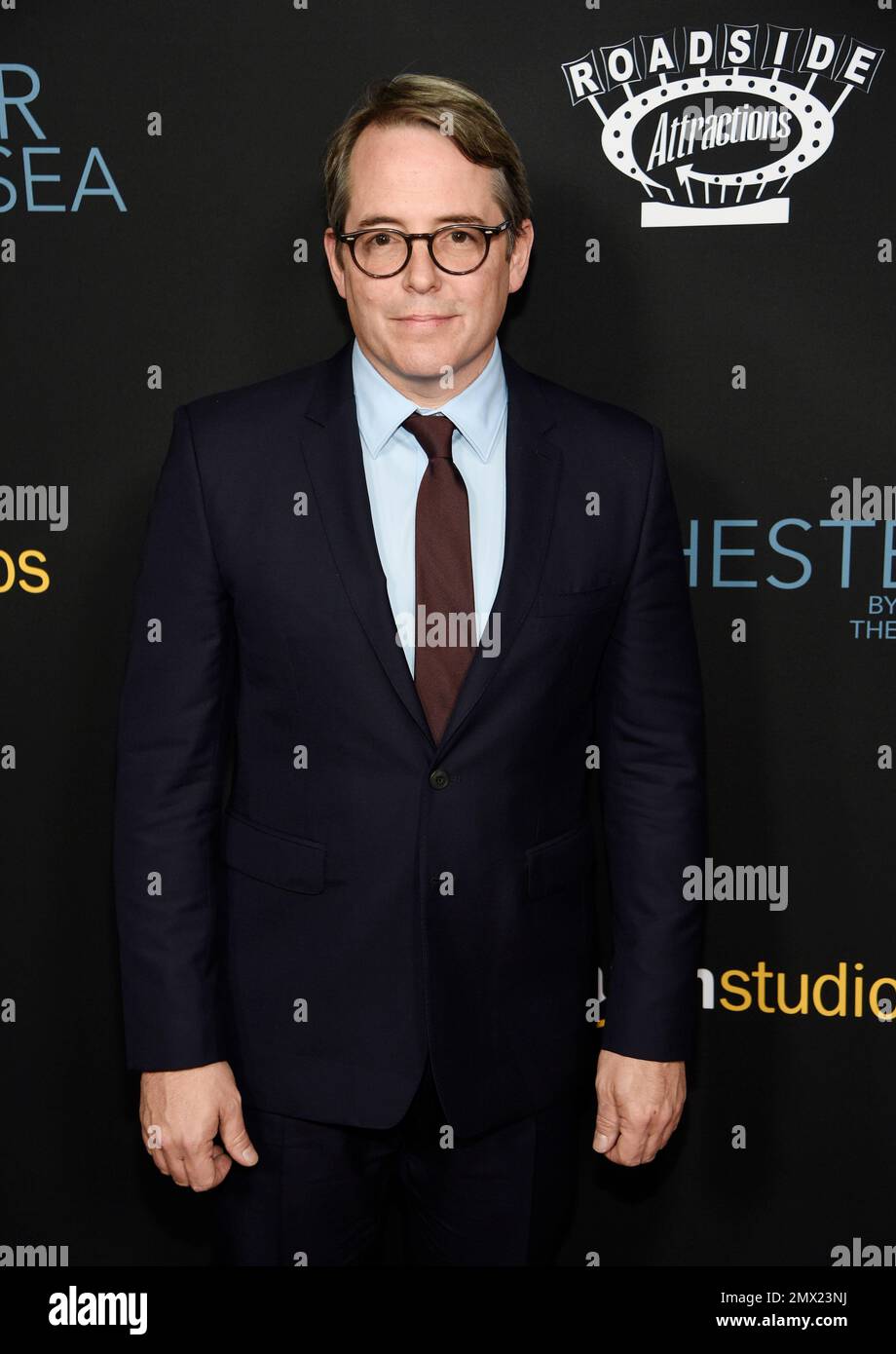 Matthew Broderick, a cast member in "Manchester by the Sea," poses at ...