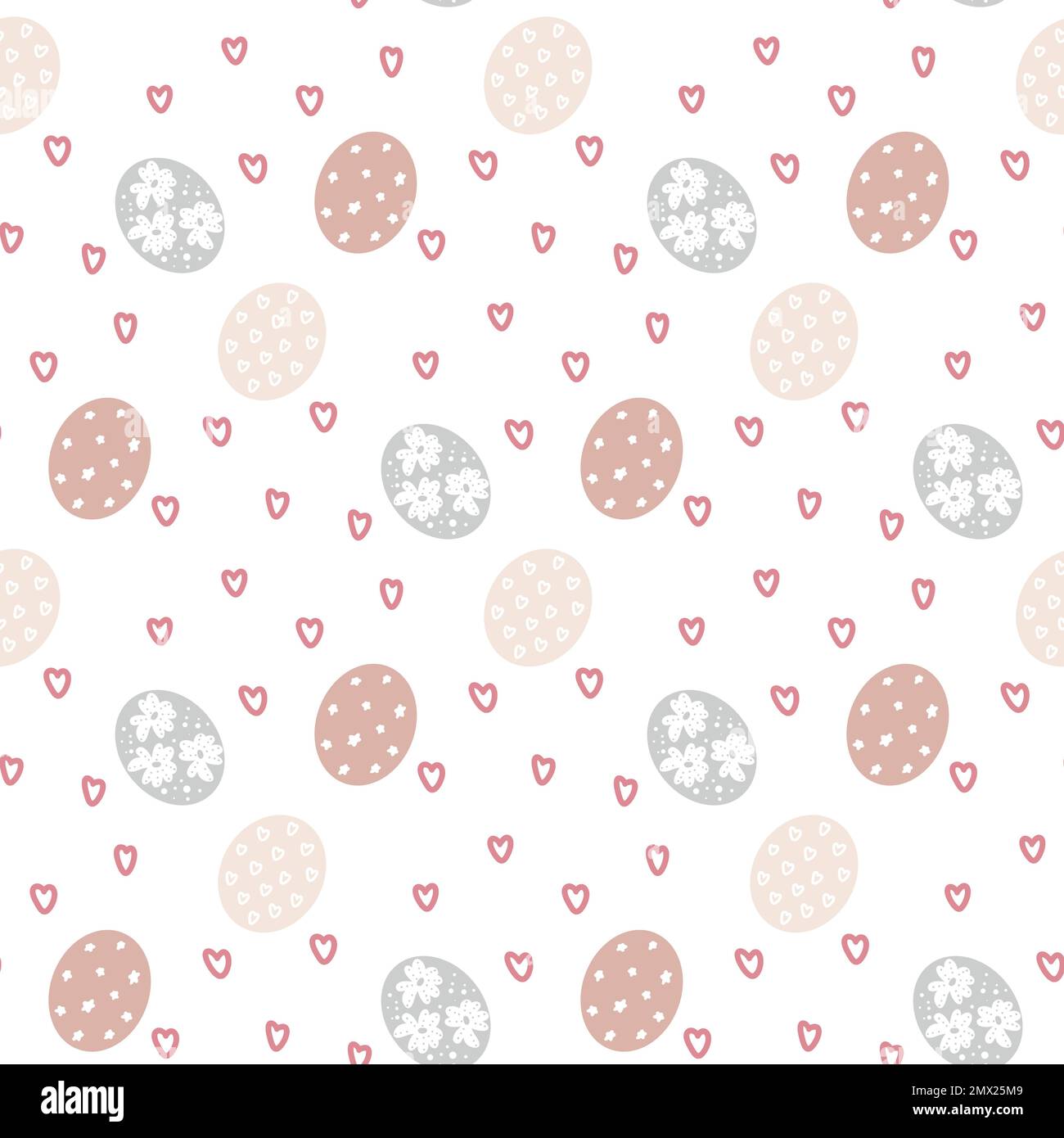 Easter eggs pastel seamless pattern. Happy Easter background. Festive ...