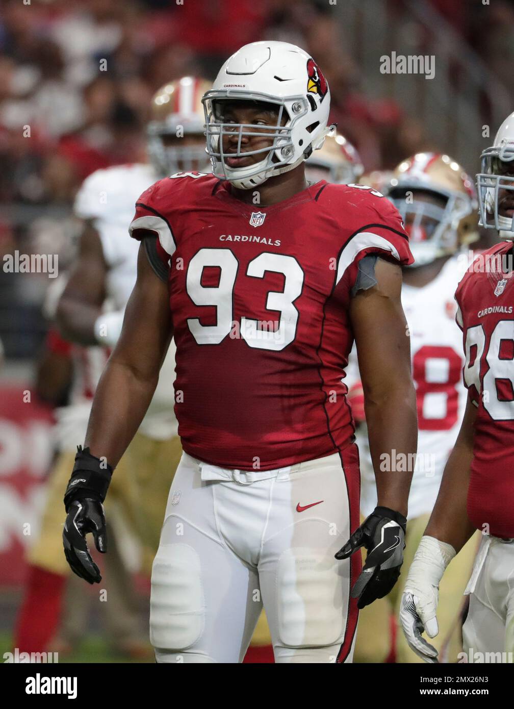 Arizona Cardinals defensive end Calais Campbell (93) during an NFL ...
