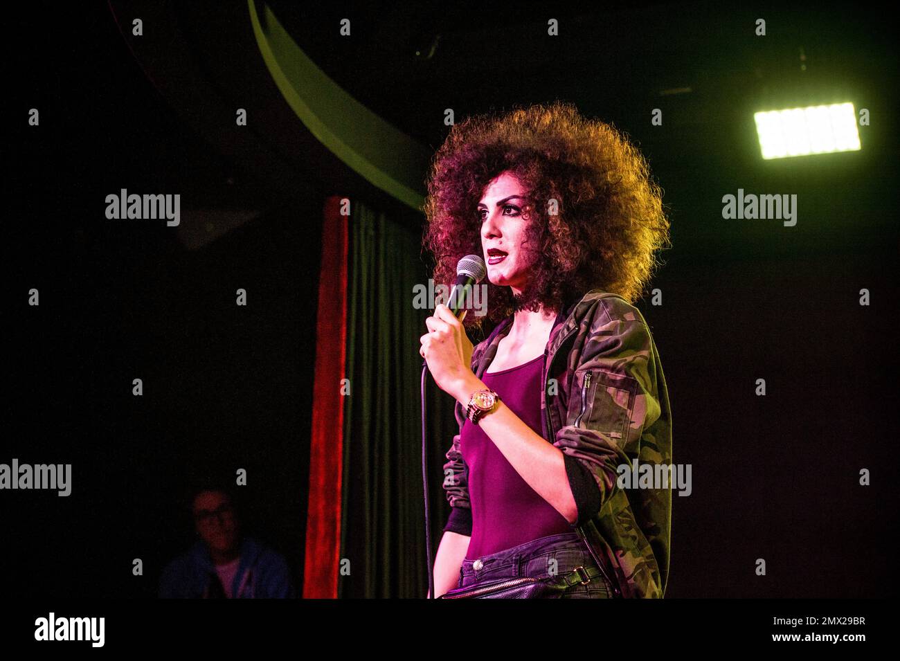 Marcella Arguello speaks on board the Norwegian Escape during day 2 of ...