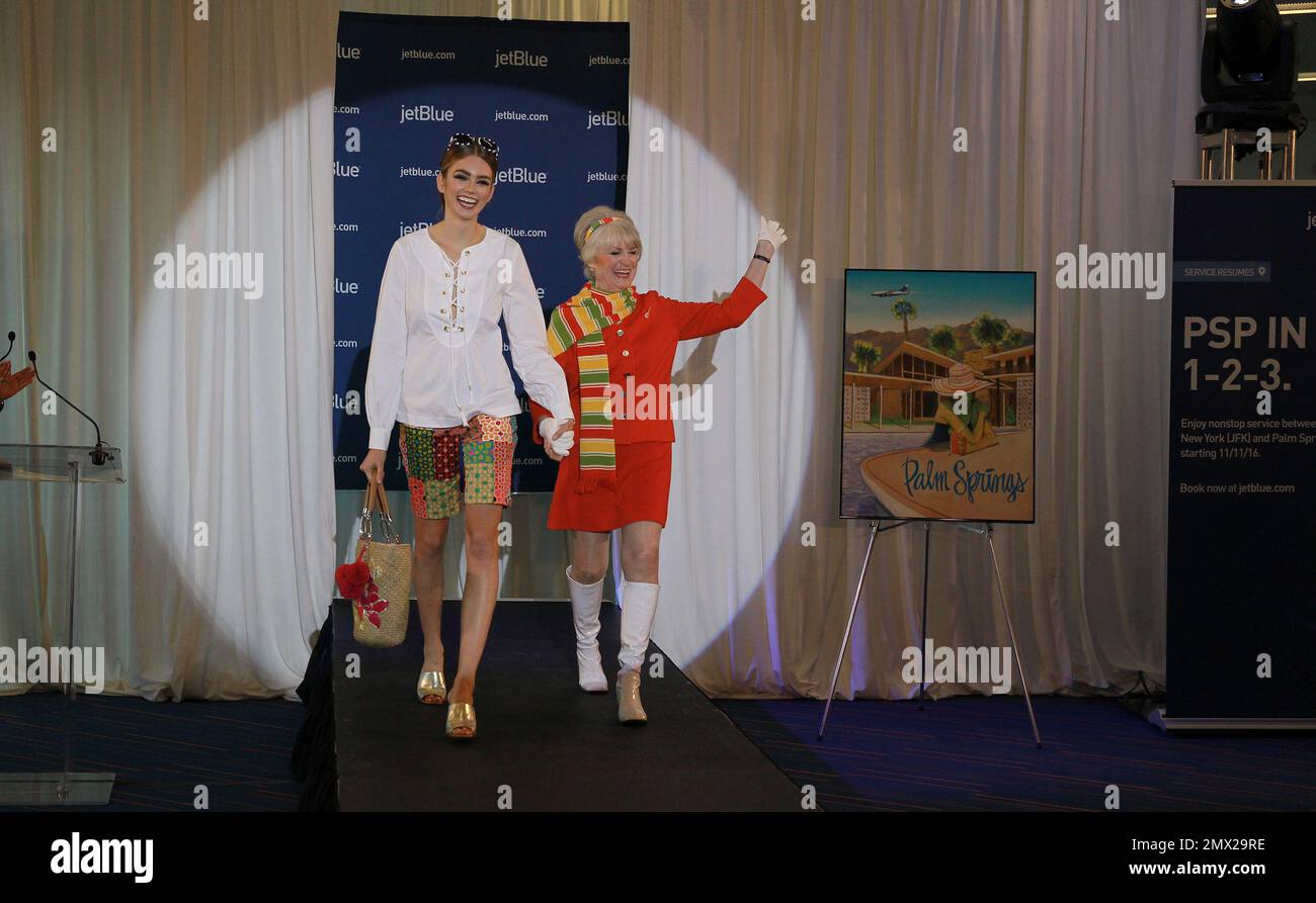 Models wearing Trina Turik designs walks the runway during the JetBlue ...