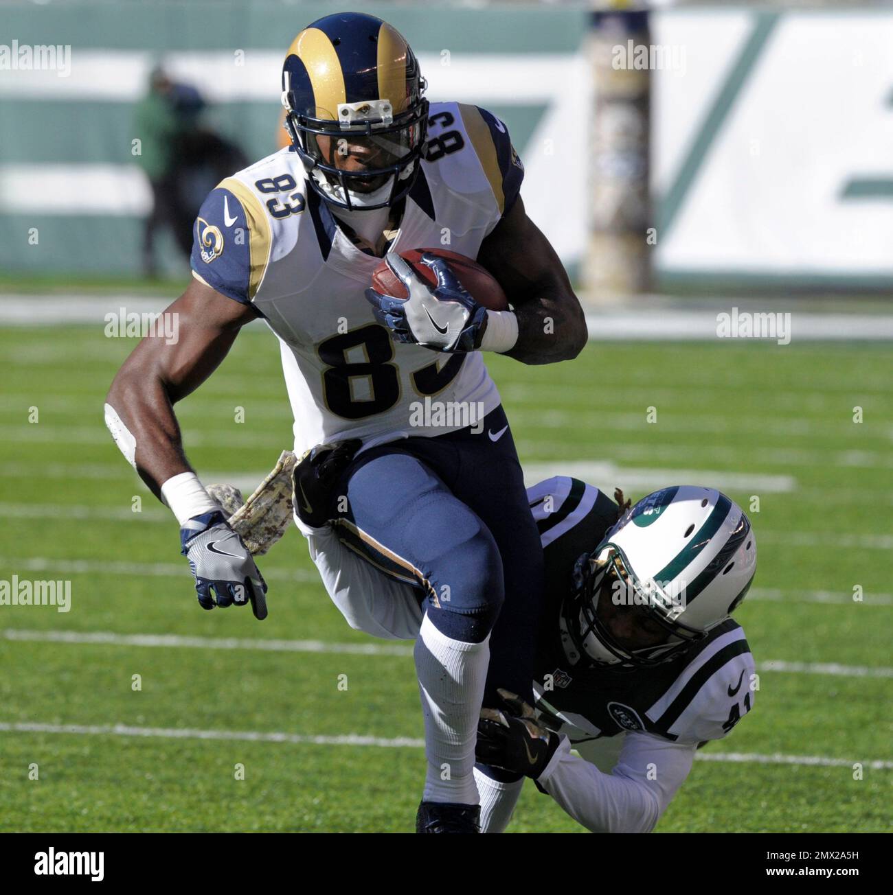 Los Angeles Rams wide receiver Brian Quick (83) breaks away from New ...