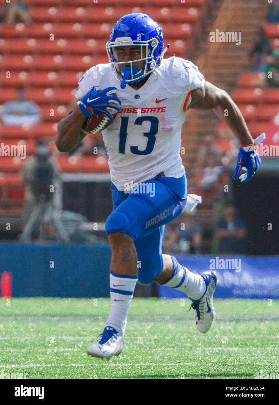 Boise State running back Jeremy McNichols (13) runs for a touchdown in ...
