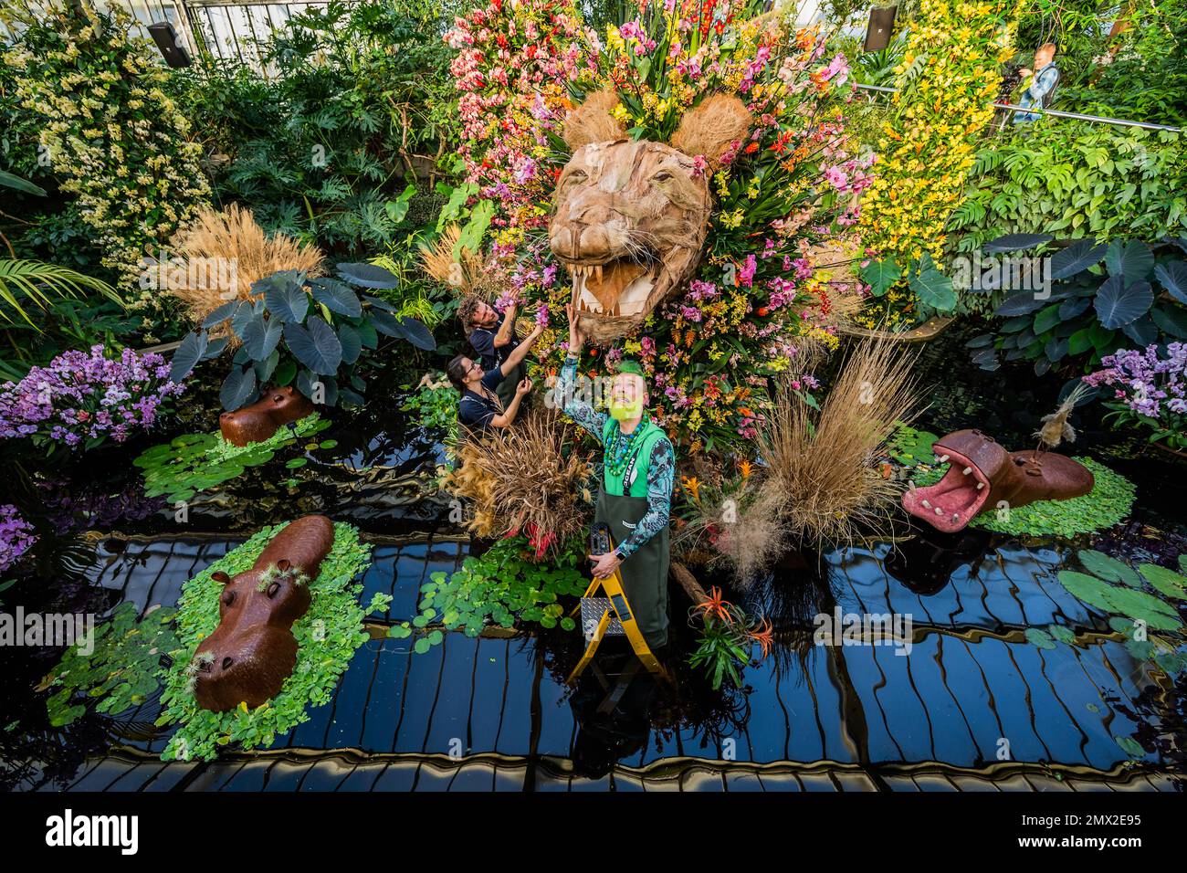London, UK. 2nd Feb, 2023. Henck Rolling, the in-house florist and ...