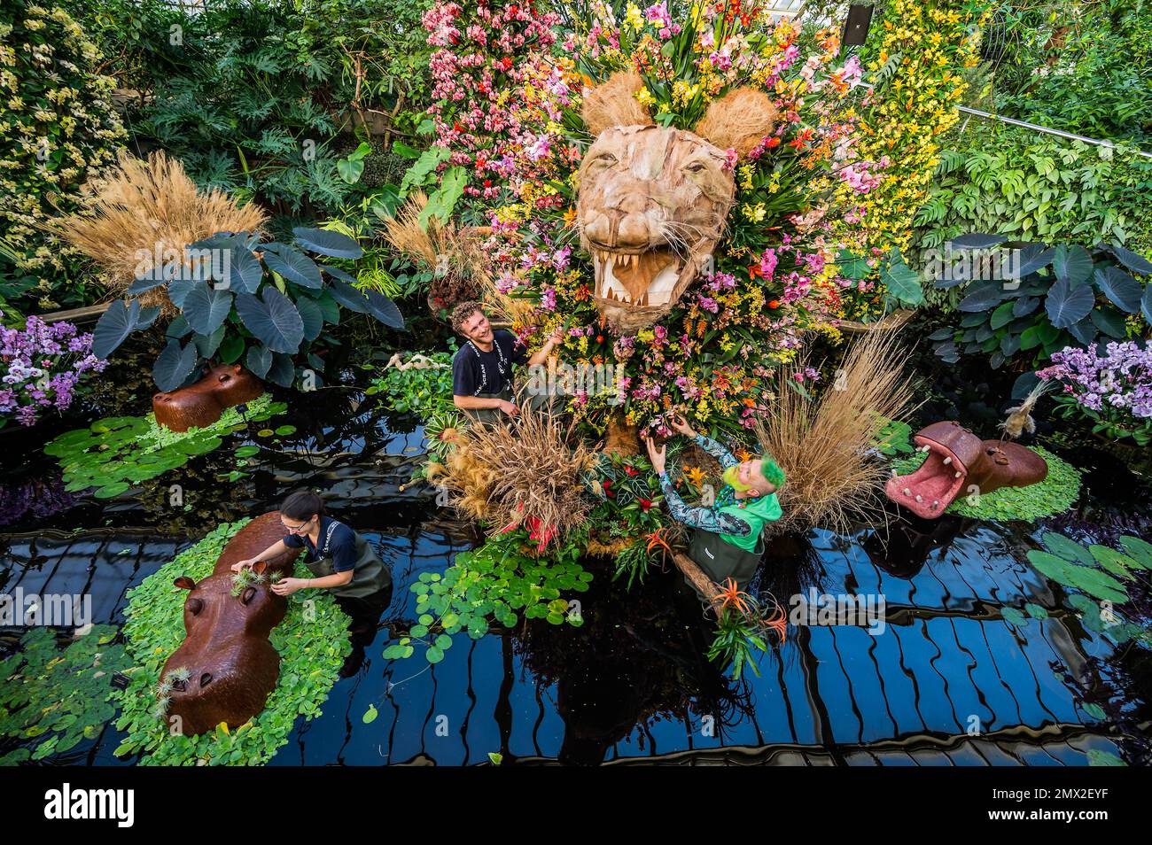 London, UK. 2nd Feb, 2023. Henck Rolling, the in-house florist and ...