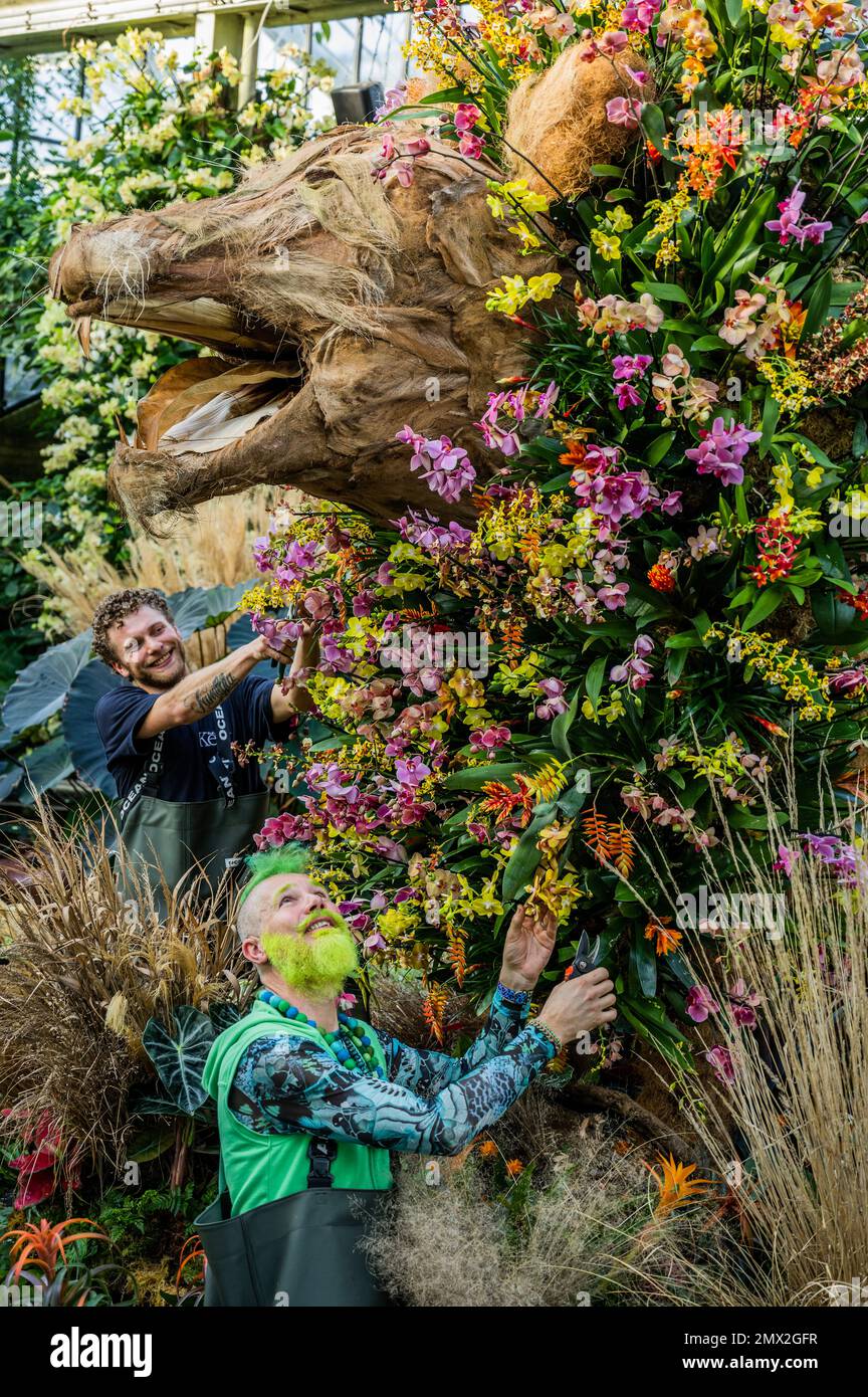 London, UK. 2nd Feb, 2023. Henck Rolling, the in-house florist and ...