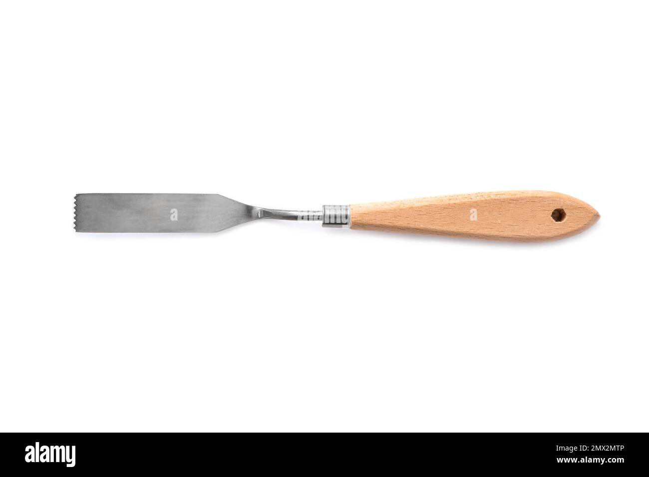 Skiving knife for leather working isolated on white, top view Stock ...