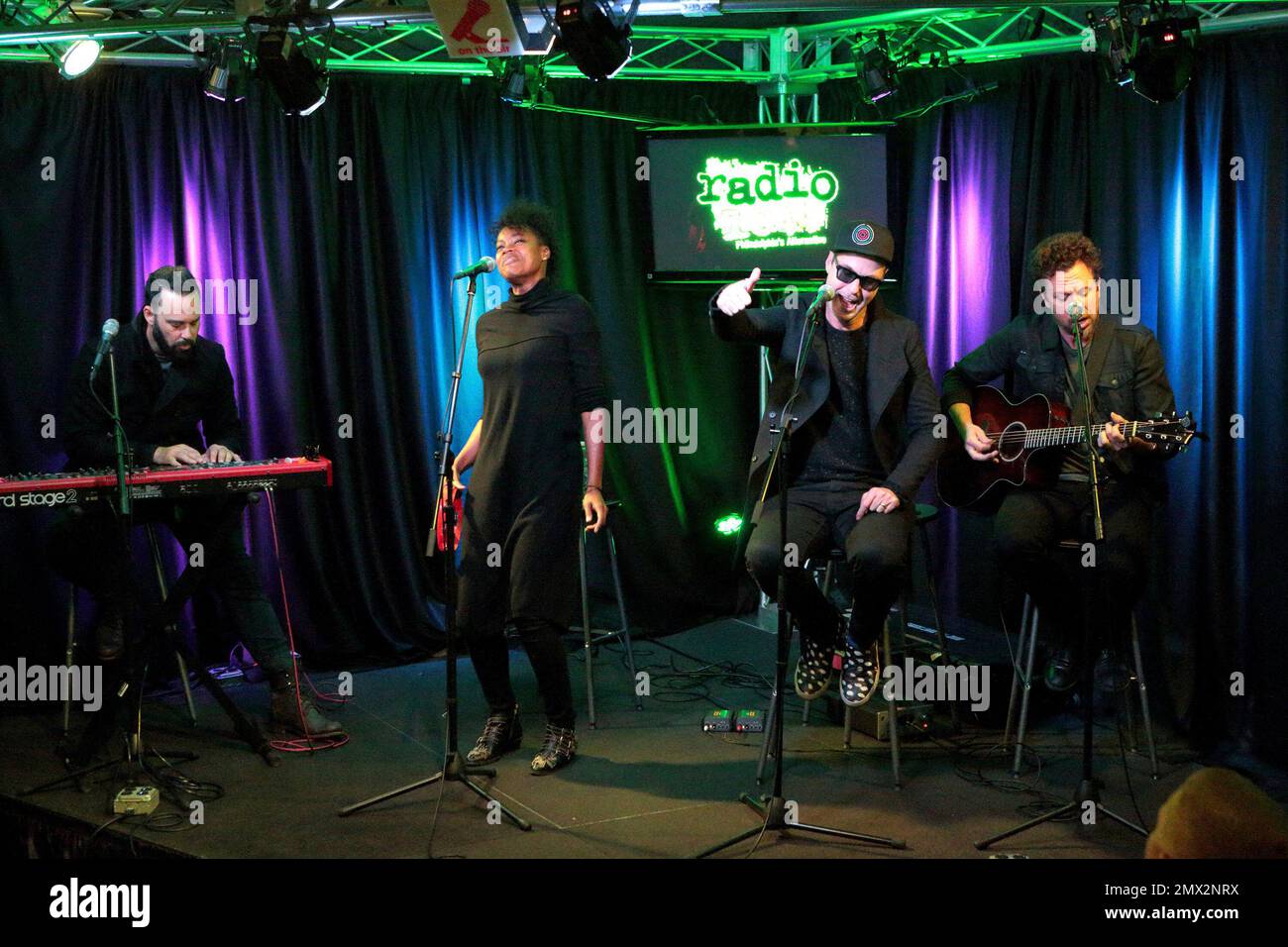Jeremy Ruzumna, from left, Noelle Scaggs, Michael Fitzpatrick and ...