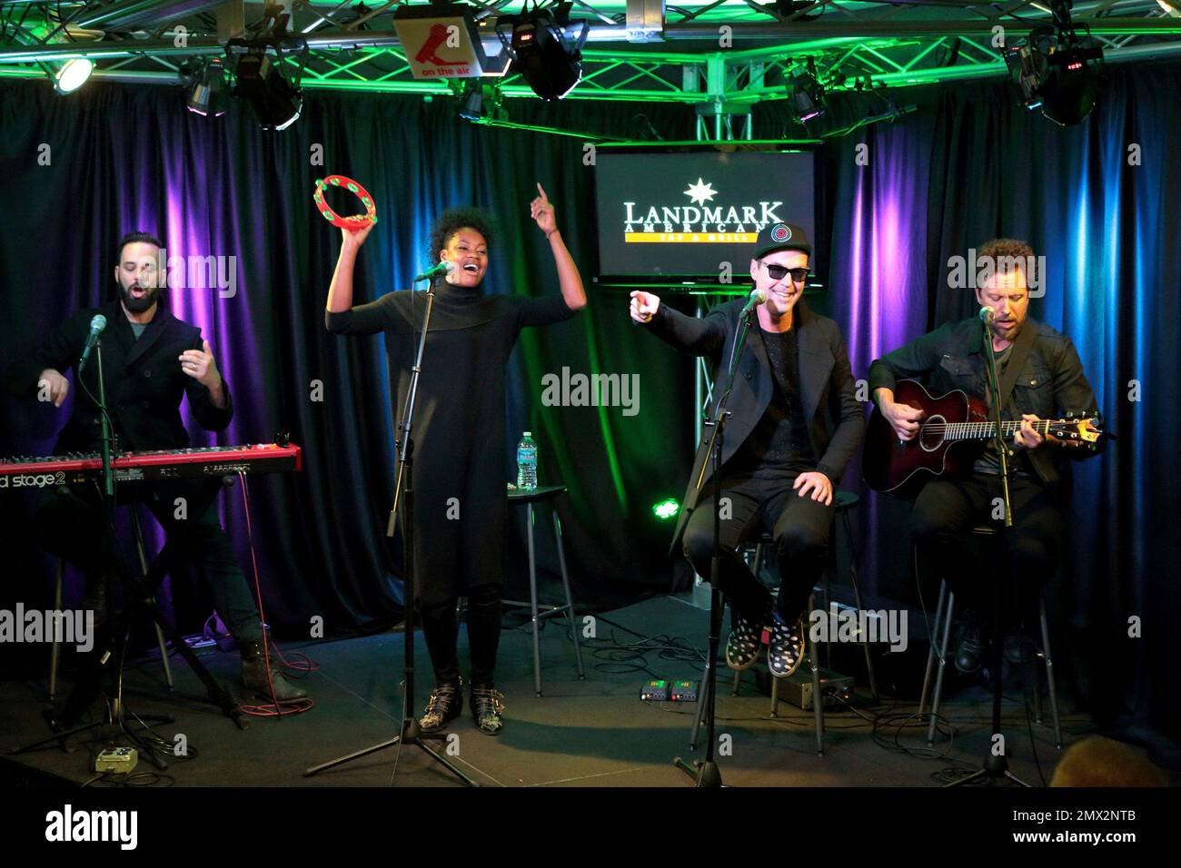 Jeremy Ruzumna, from left, Noelle Scaggs, Michael Fitzpatrick and ...
