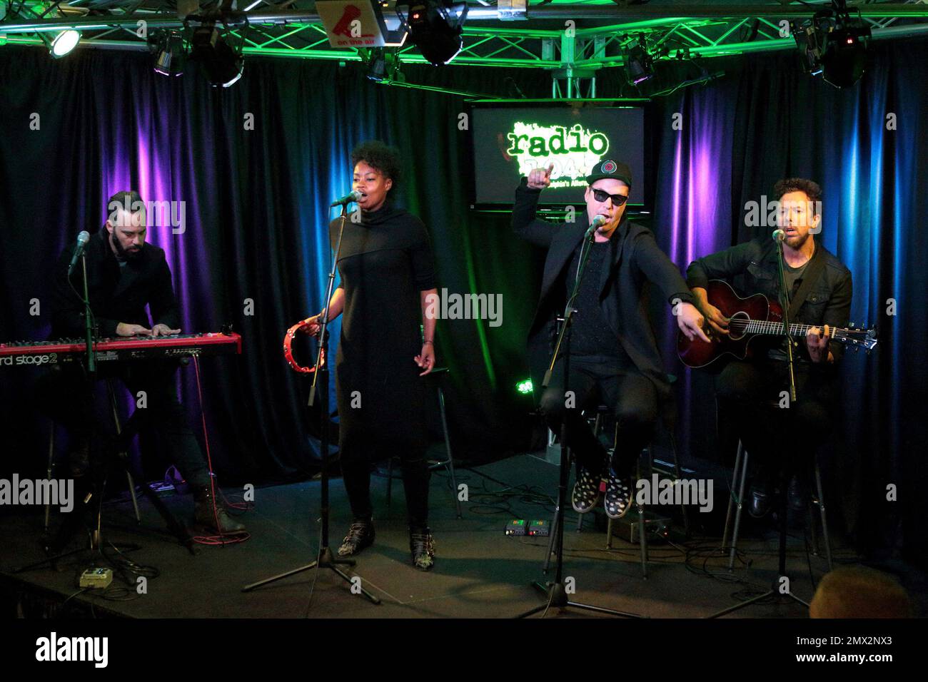 Jeremy Ruzumna, from left, Noelle Scaggs, Michael Fitzpatrick and ...