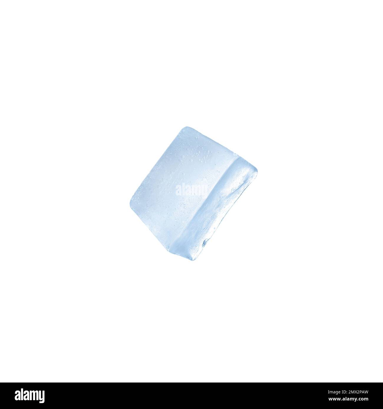 Ice cube isolated on white. Frozen liquid Stock Photo - Alamy